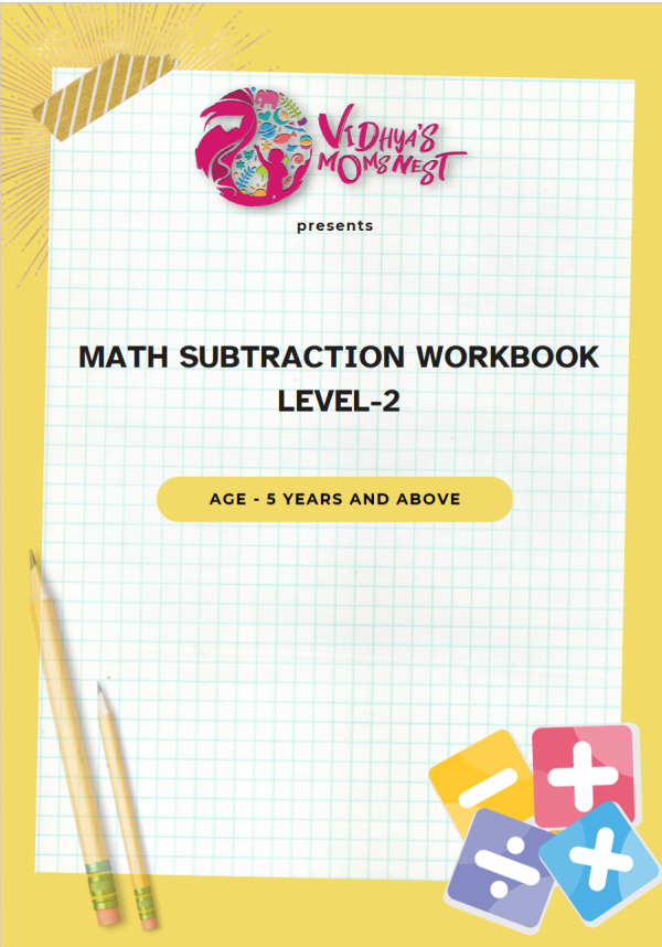 Math Subtraction - Level 2 - Vidhyas MomsNest