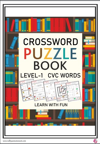 CVC words Crossword - Vidhyas MomsNest