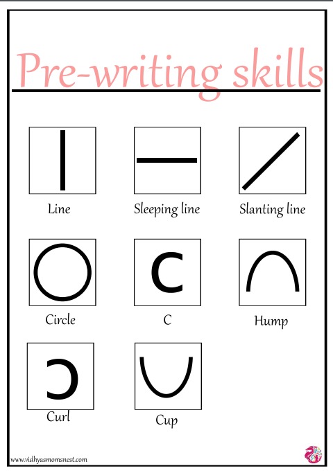 Pre writing skills - Vidhyas MomsNest