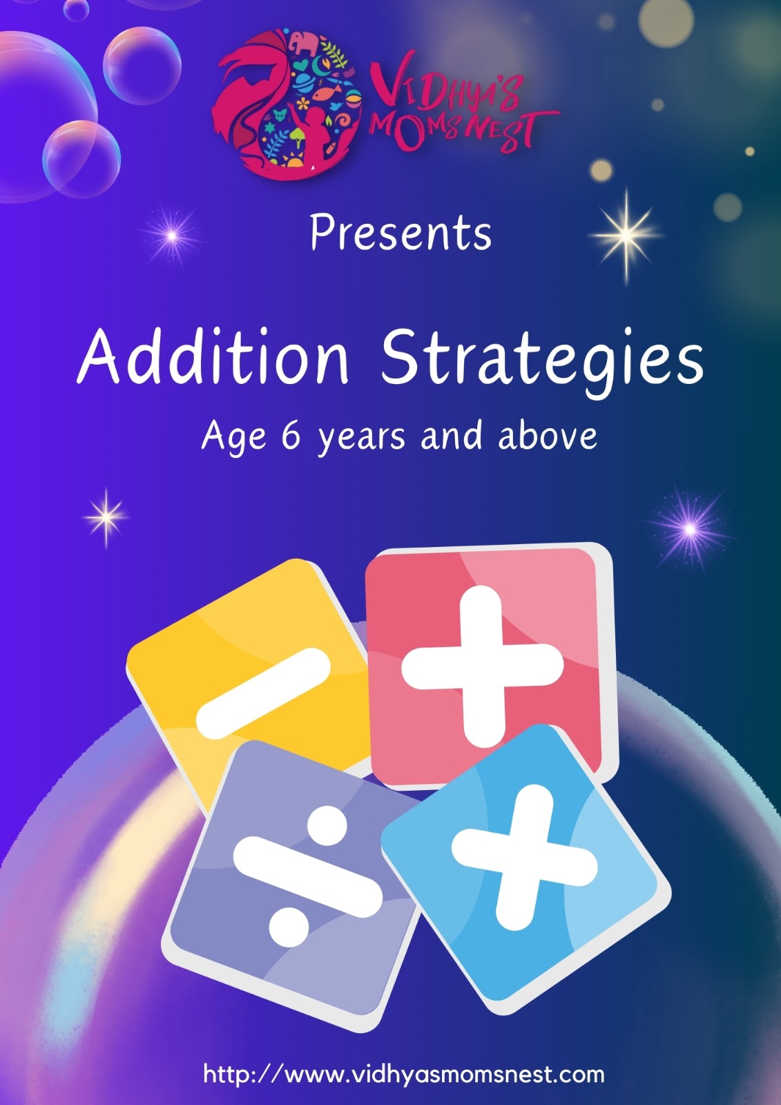 Addition Strategies - Vidhyas MomsNest